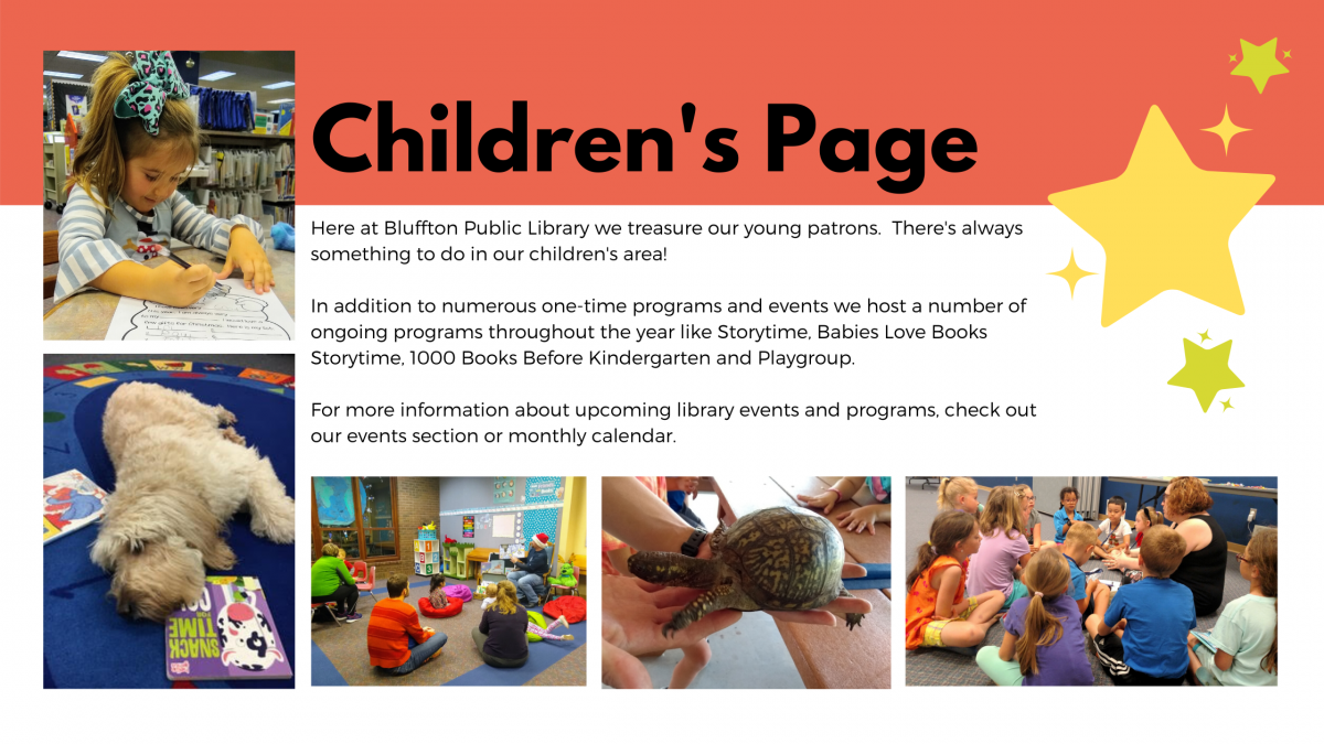 Children's Page | Bluffton Public Library