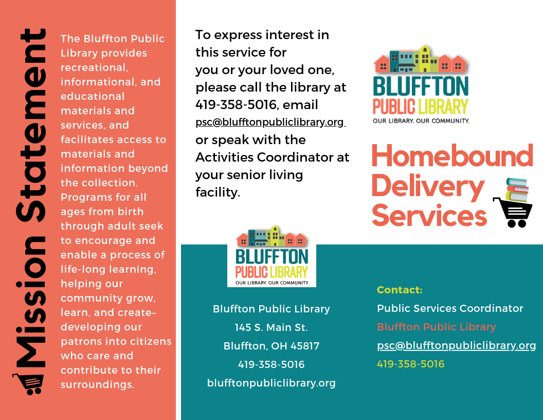 Outreach Delivery Services | Bluffton Public Library