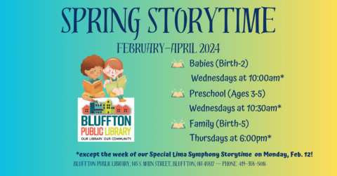 Baby Storytime & Pre-K Storytime - Registration Required for each ...